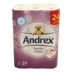 Andrex Toilet Rolls Gentle Clean White 24 Pack | Cambers Country Store